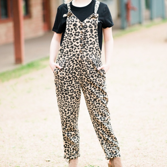 Jeans | Animal Print Overalls Cheetah Lulu Style | Poshmark